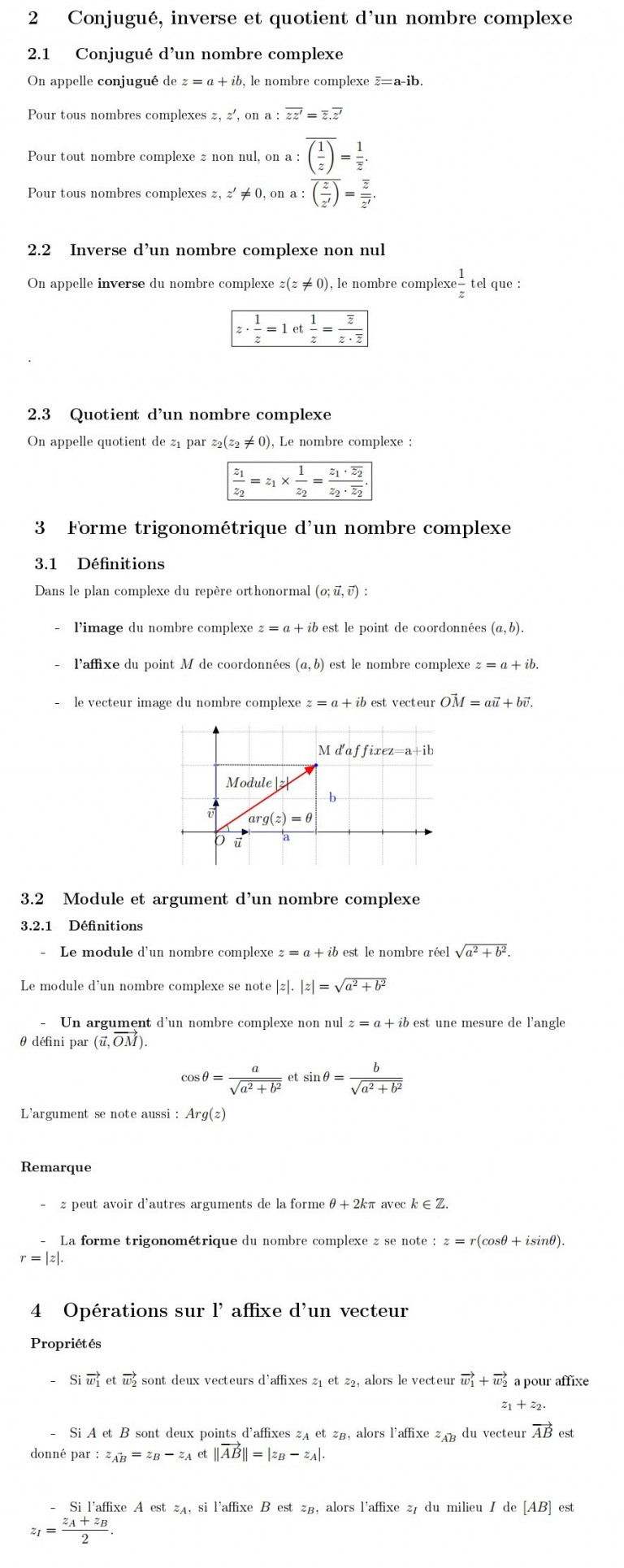MathBox - Conjugué, inverse, quotient et forme trigonométrique d'un ...