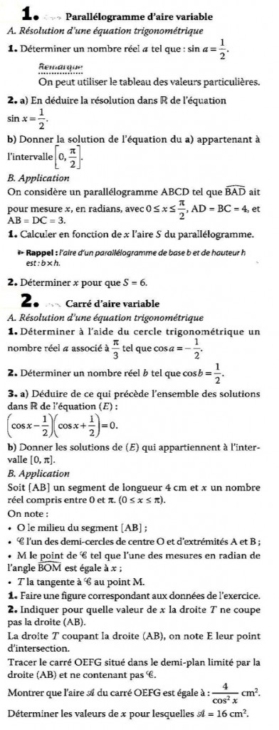 MathBox - DM: Equations trigonométriques