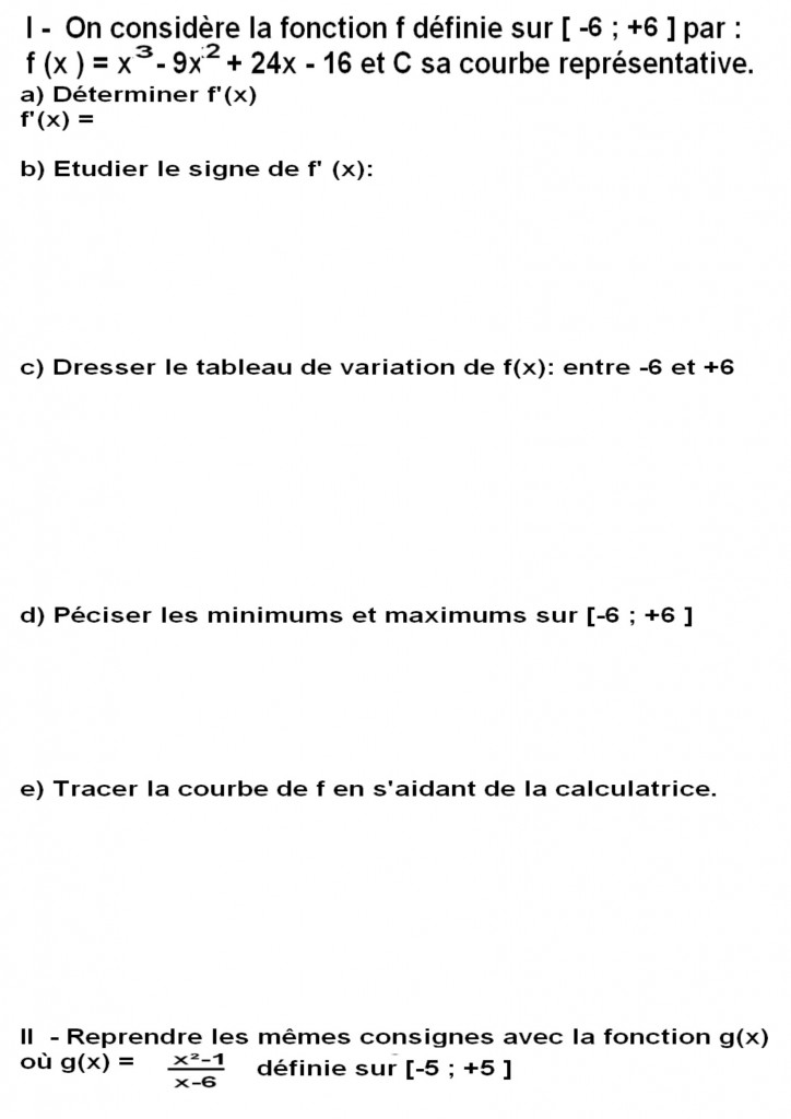MathBox - Exemple d'étude classique de fonctions polynômes de degré 3 ...